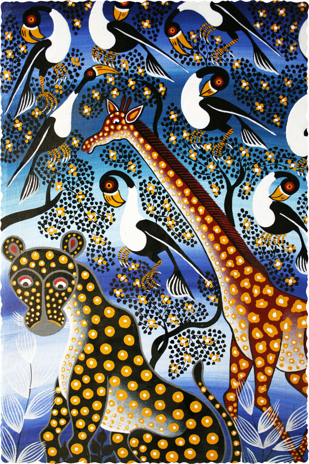 Tinga Tinga Animals (320 Pieces) Wooden Jigsaw Puzzle | Nautilus Puzzles