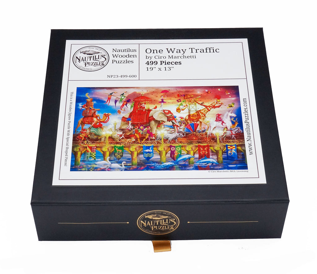 One Way Traffic - Wooden Jigsaw Puzzle | Nautilus Puzzles
