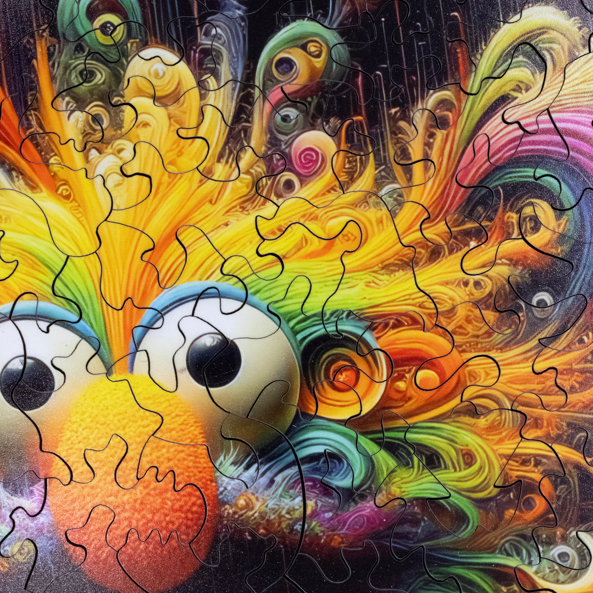 Frenzy of Frizzlesnout (200 Piece Wooden Jigsaw Puzzle) | Nautilus Puzzles