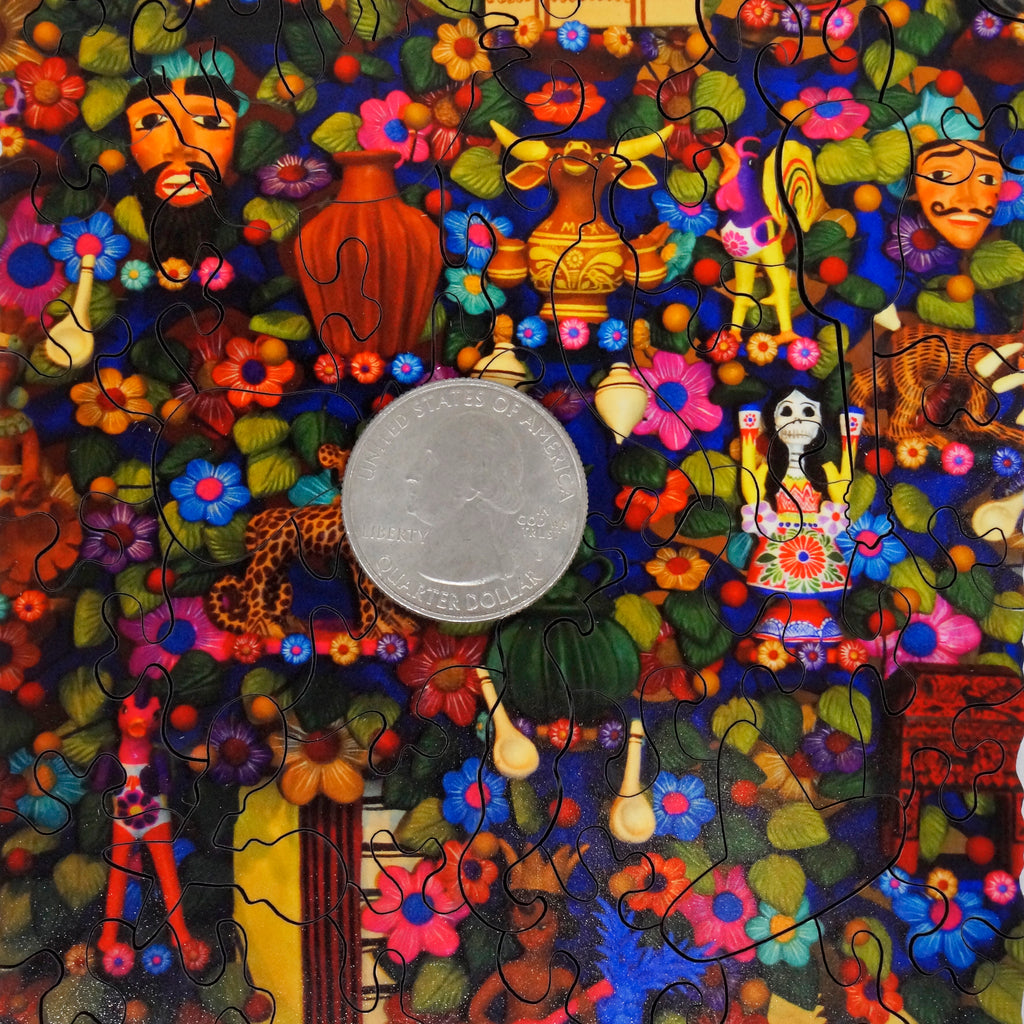 Mexican Souvenirs (50 Piece Mini Wooden Jigsaw Puzzle)