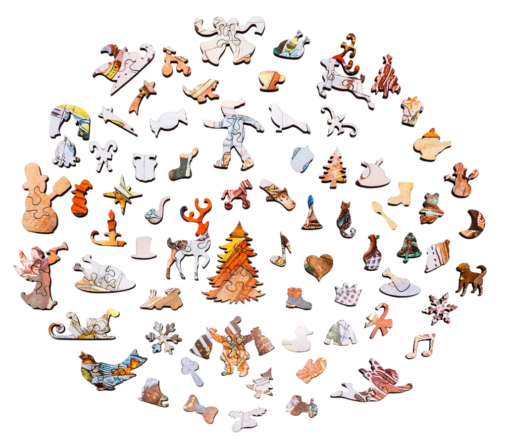 Christmas Eve (525 Pieces) Christmas Wooden Jigsaw Puzzle