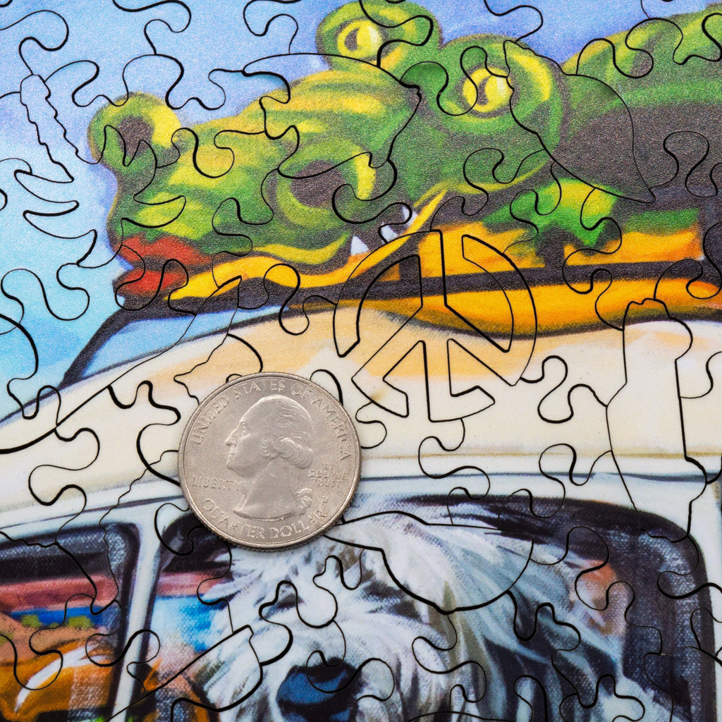 Dog Days of Summer (250 Piece Wooden Jigsaw Puzzle)