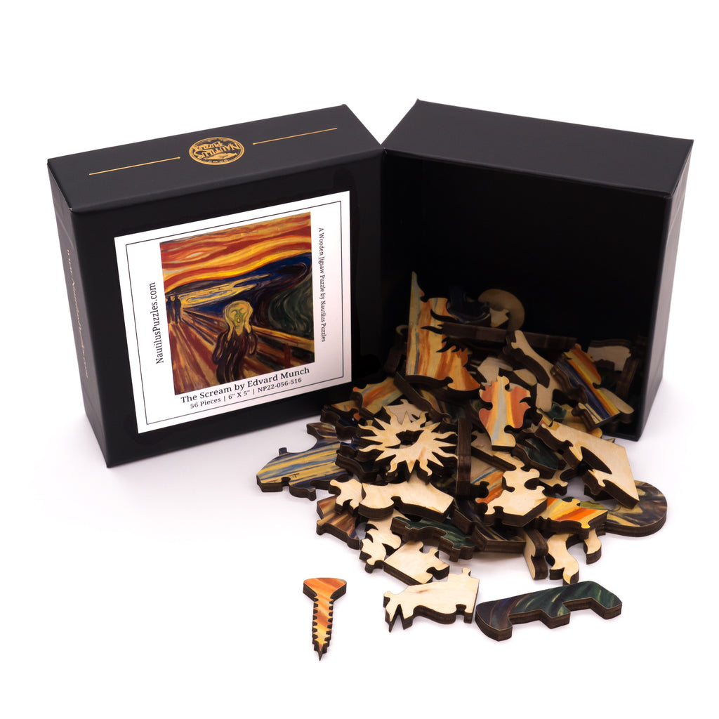 The Scream by Edvard Munch | Mini Wooden Jigsaw Puzzle