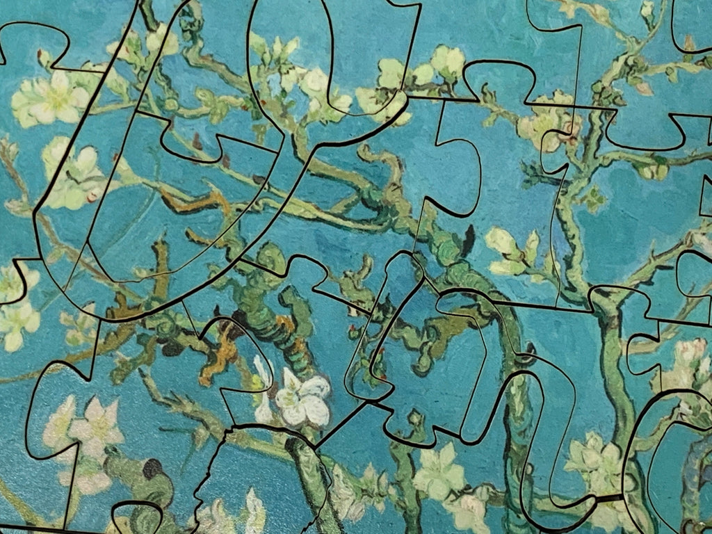 Almond Blossoms by Vincent Van Gogh (Wooden Jigsaw Puzzle)