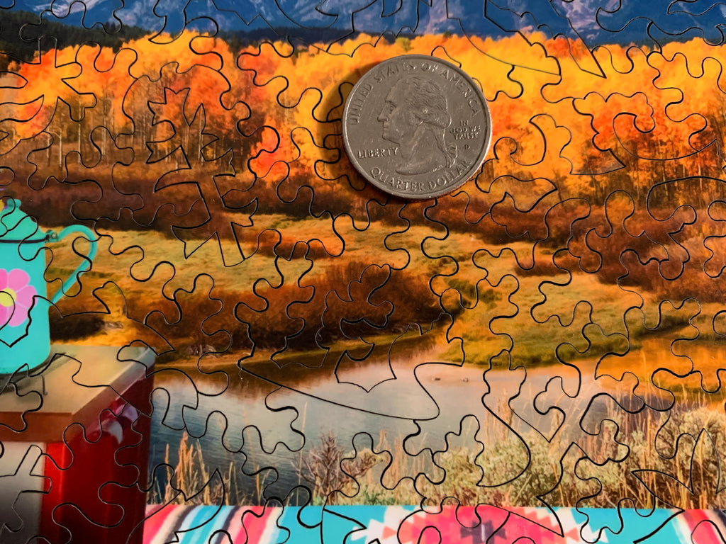 Van Life Grand Tetons 474 Pieces Wooden Jigsaw Puzzle