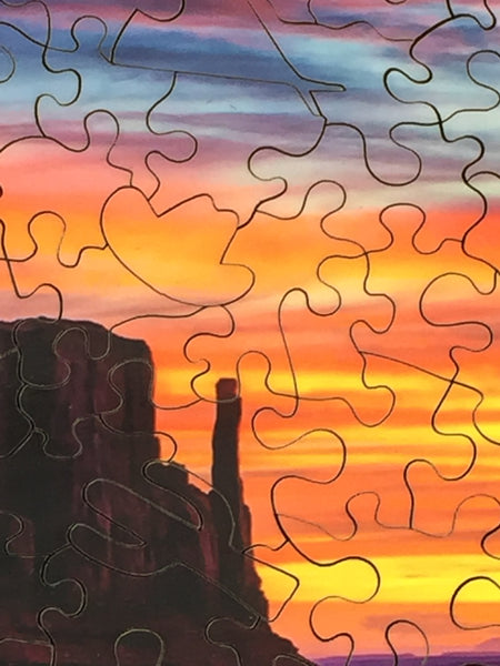 Monument Valley Sunset (Wooden Jigsaw Puzzle) | Nautilus Puz