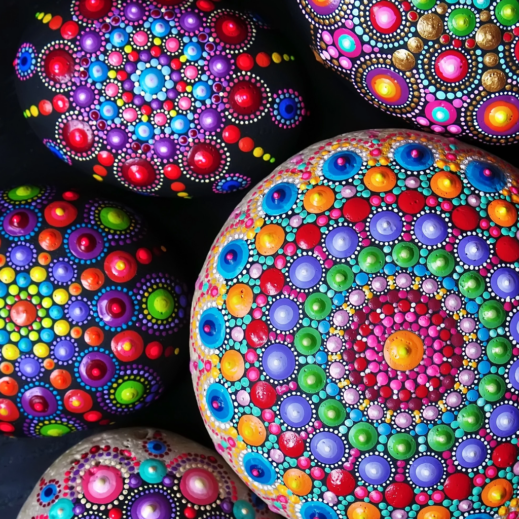 Mandala Stones (Wooden Jigsaw Puzzle) | Nautilus Puzzles