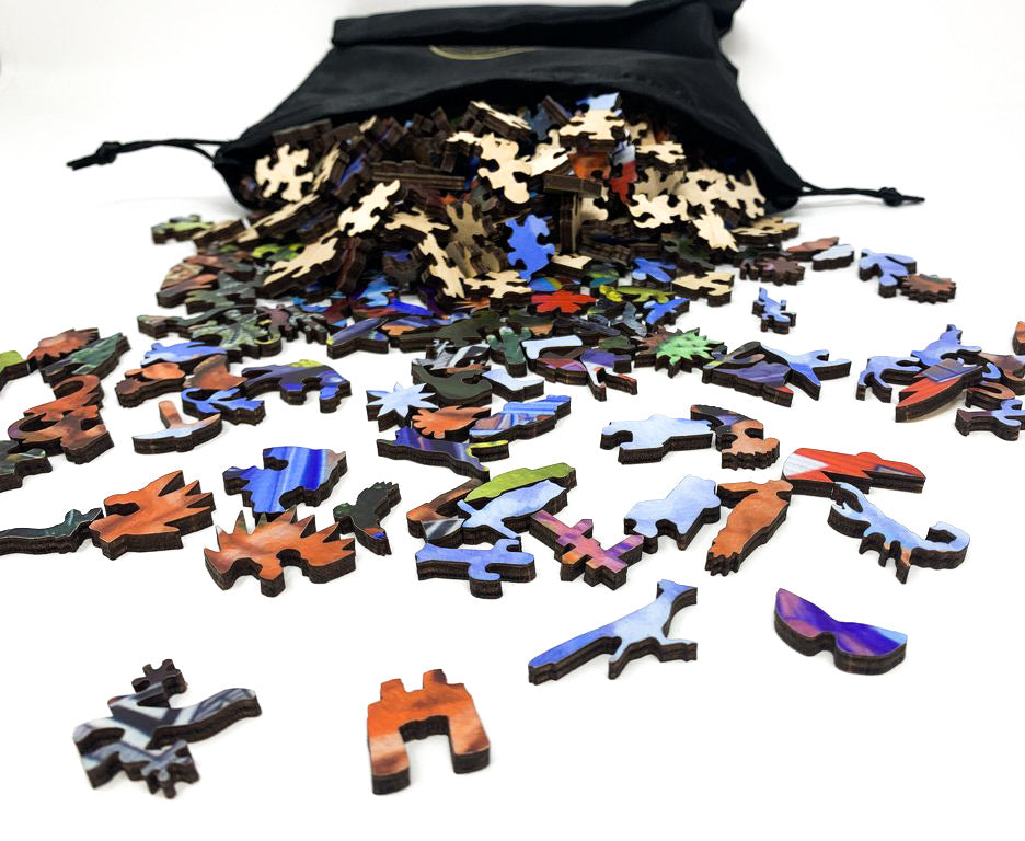 The Zig Zag Traveler Wooden Jigsaw Puzzle | Nautilus Puzzles