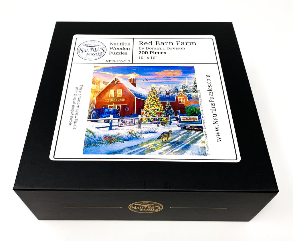 Red Barn Farm (Wooden Jigsaw Puzzle) | Nautilus Puzzles