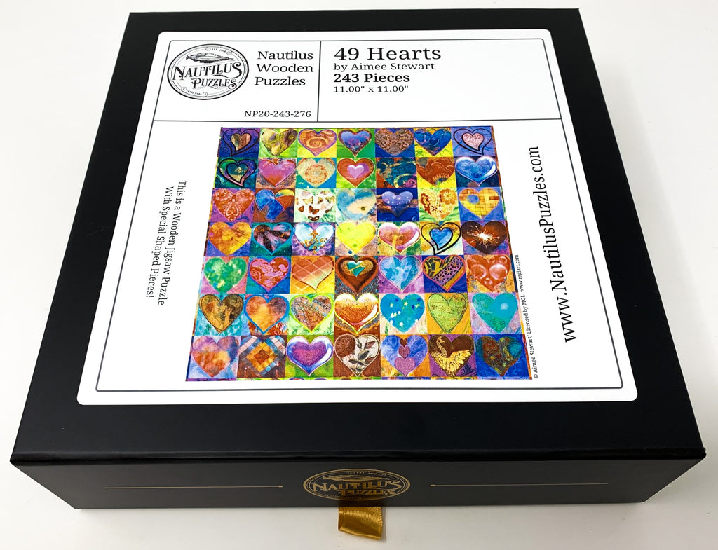 49 Hearts - 243 Pieces Jigsaw Puzzles Wooden
