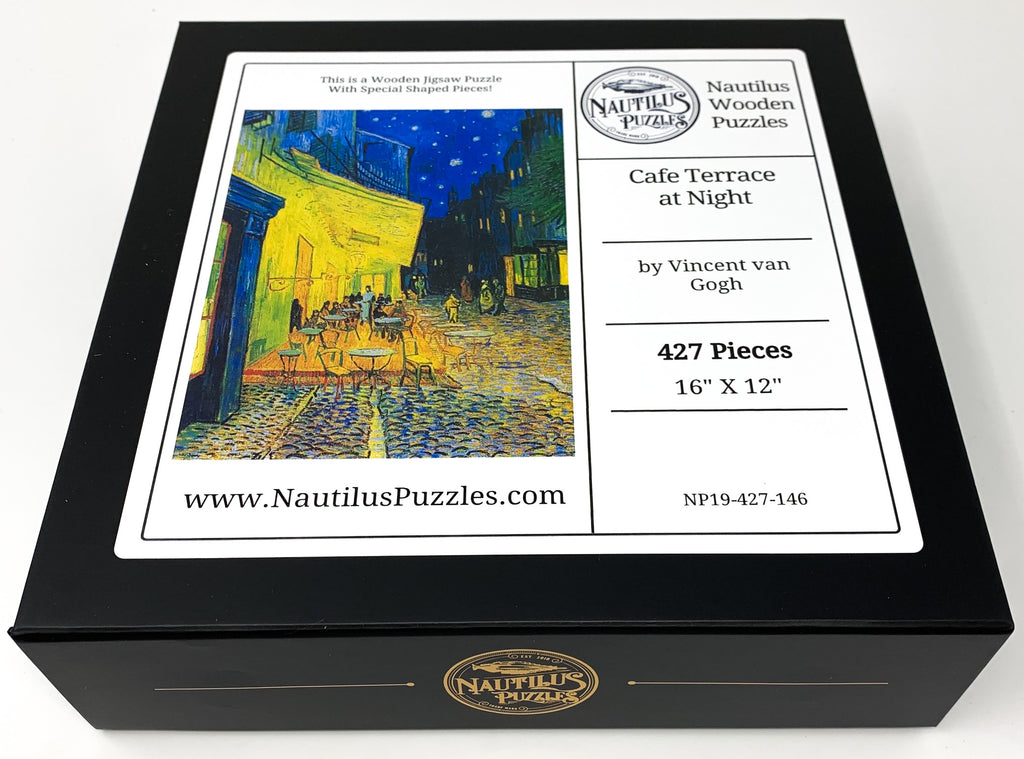 Cafe Terrace at Night by van Gogh | Wooden Jigsaw Puzzle