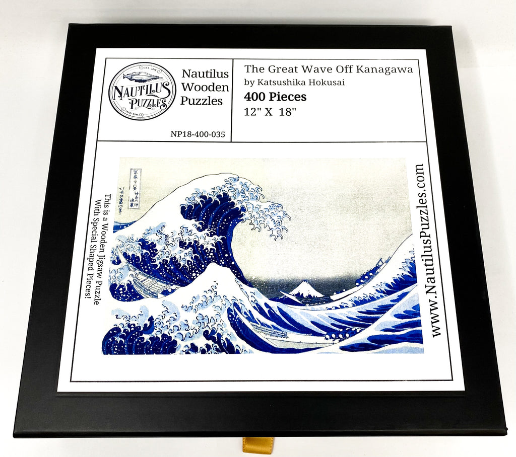 The Great Wave Off Kanagawa by Hokusai Wooden Jigsaw Puzzle