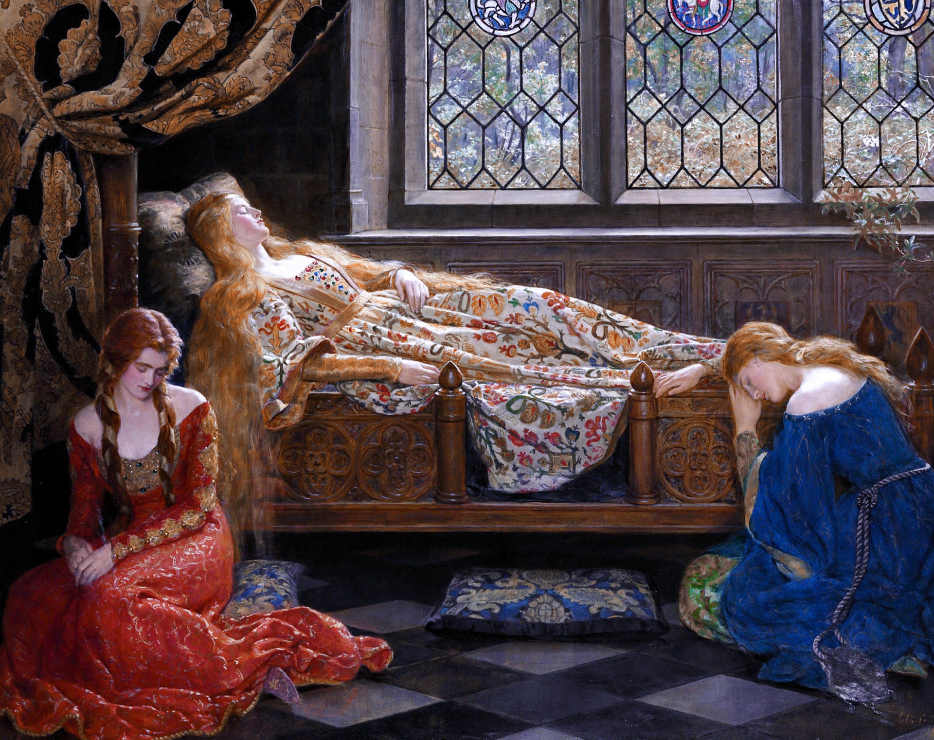 The Sleeping Beauty by John Collier (437 Piece Wooden Jigsaw Puzzle ...
